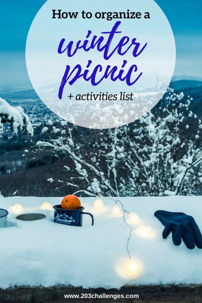 How to organize a winter picnic in the snow (+ activities list ...
